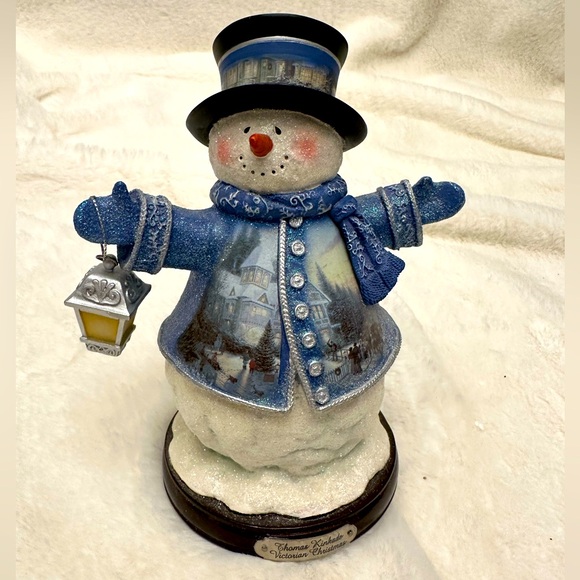 Thomas Kinkade | Holiday | Thomas Kinkade Victorian Christmas Snowman ...